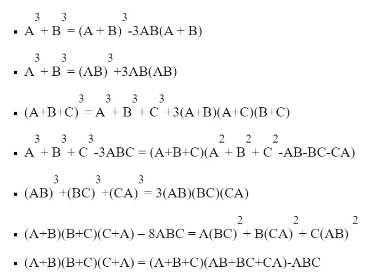 Hằng đẳng thức bậc 3- Bài Tập Áp Dụng 7 Hằng Đẳng Thức - NIKKO